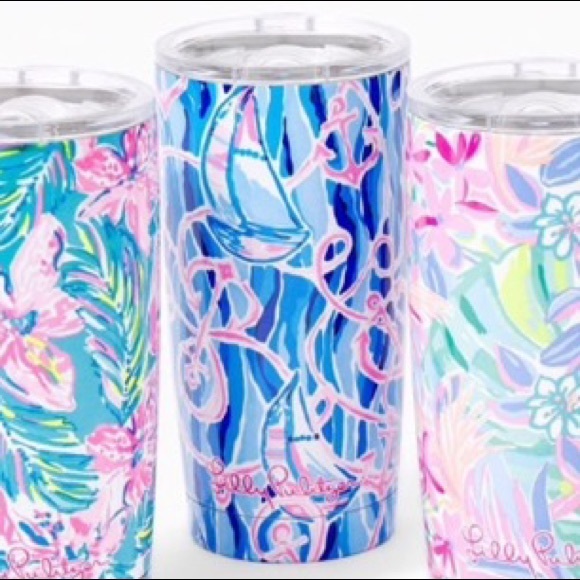 Lilly Pulitzer | Dining | New Lilly Pulitzer Travel Tumbler Reel Nauti ...